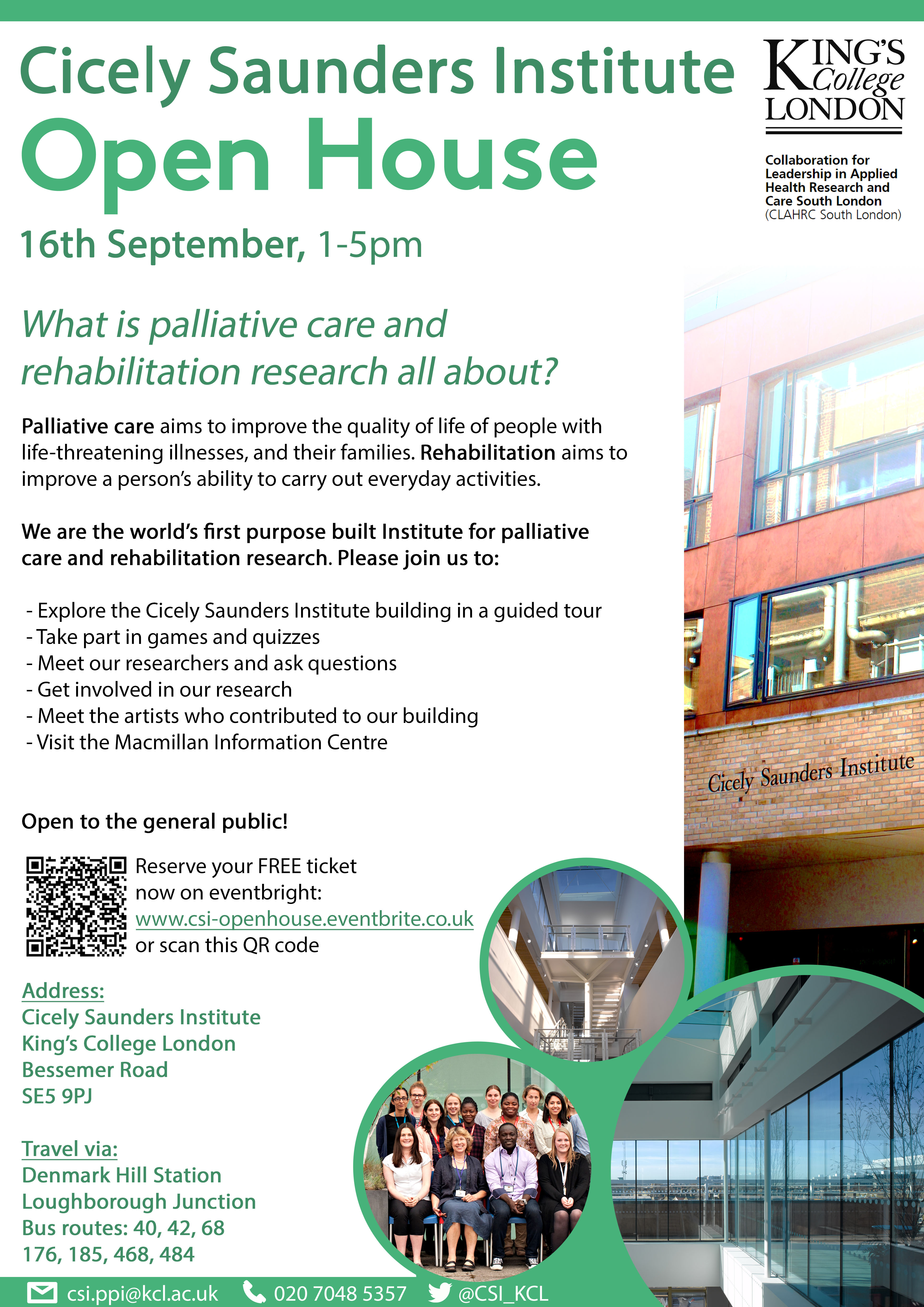 The Cicely Saunders Institute Research Showcase: London Open House ...